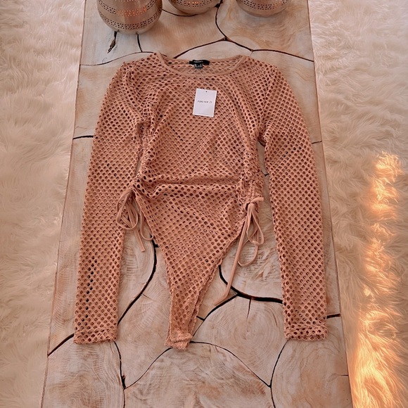 Forever 21 | Tops | Nwt Stunning Mesh Bodysuit | Poshmark